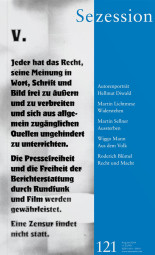 Sezession 119 - offenes Heft | Zeitschrift Sezession | Zeitschrift ...